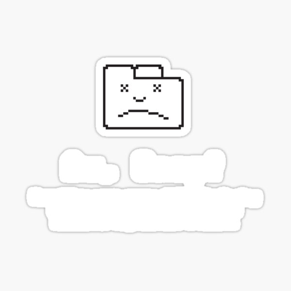 "T shirt error message" Sticker by gazbar | Redbubble