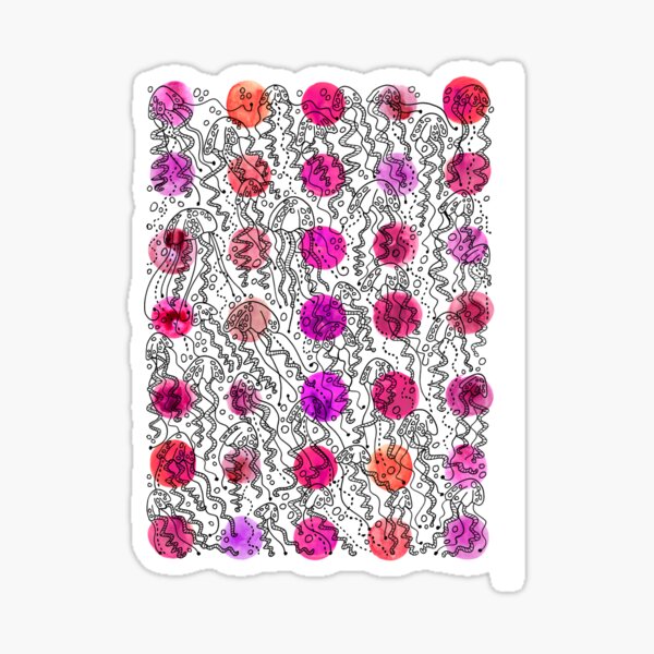 "Dotty Jellyfish" Sticker by catcoq | Redbubble