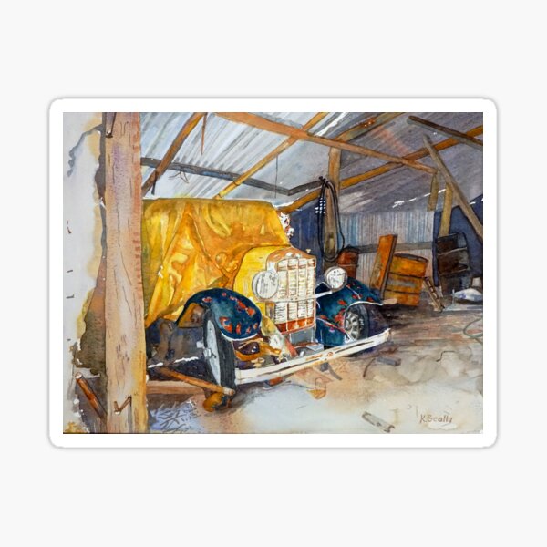 "Man Shed" Sticker by scallyart | Redbubble