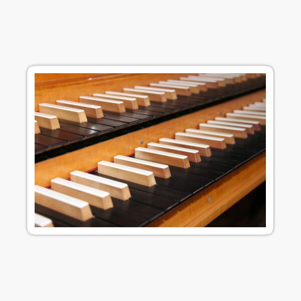 "Pipe organ keyboard " Sticker for Sale by VikaL | Redbubble