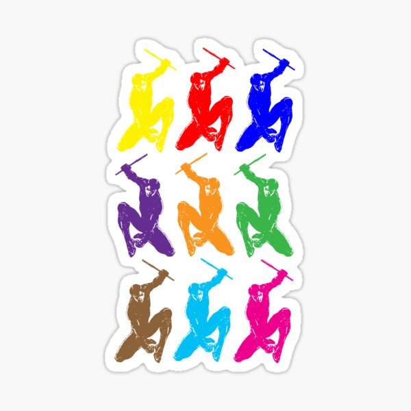 "Nightwing Colour Art Print" Sticker for Sale by GekiDesign | Redbubble