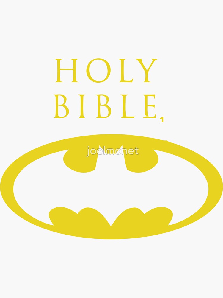 "Holy Bible!" Sticker for Sale by joelmonet | Redbubble