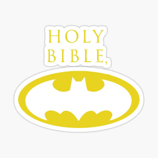 "Holy Bible!" Sticker for Sale by joelmonet | Redbubble