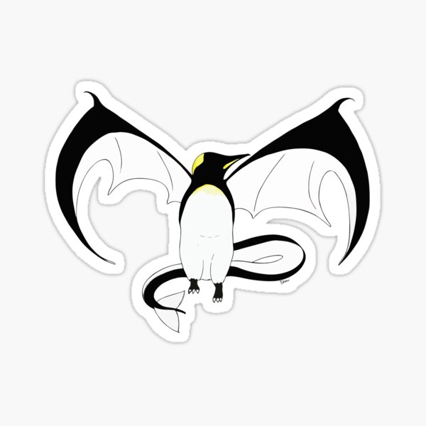 "The Penguin-Dragon (First evolution)" Sticker by studinano | Redbubble