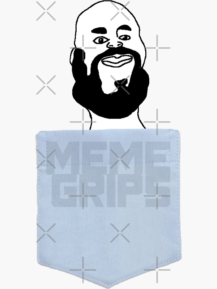 "Meme Grips" Sticker for Sale by FreePrometheus | Redbubble