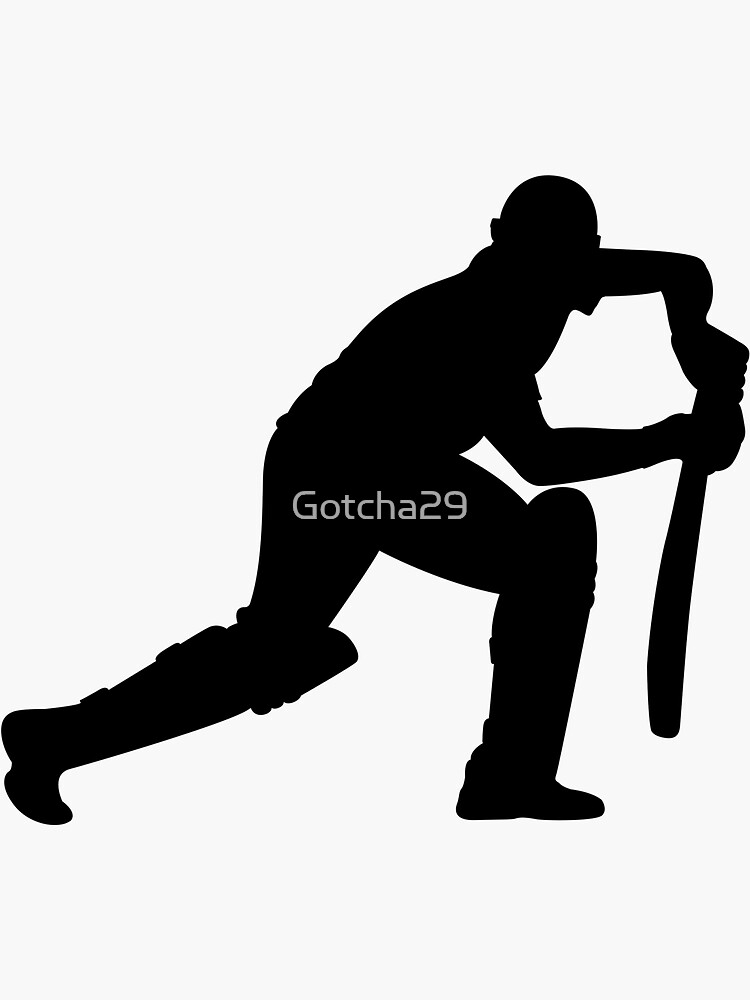 "Cricket Sport Bat Ball" Sticker for Sale by Gotcha29 | Redbubble