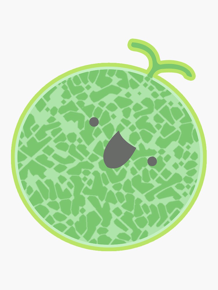 "Smiling Melon" Sticker by whaleosaur | Redbubble