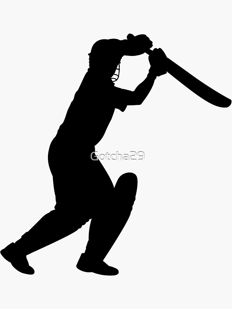 "Cricket Sport Bat Ball" Sticker by Gotcha29 | Redbubble