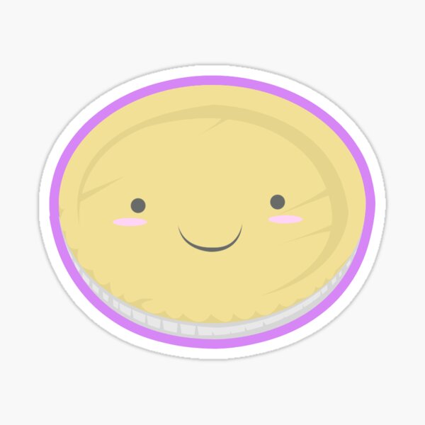"Smiling Pie" Sticker for Sale by whaleosaur | Redbubble