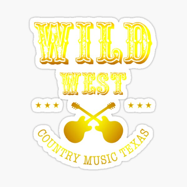 "Wild West " Sticker for Sale by tenerson | Redbubble