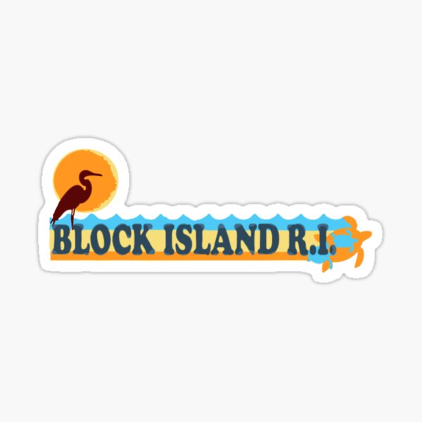 "Block Island." Sticker by ishore1 | Redbubble