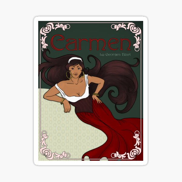 "Carmen " Sticker for Sale by SecretDaydream | Redbubble