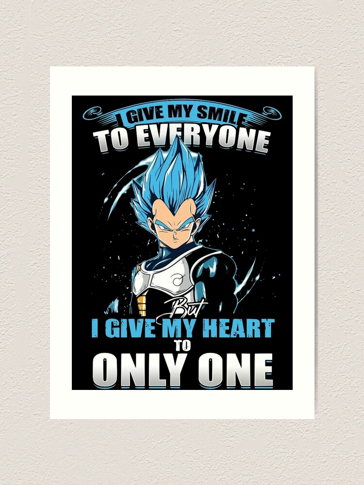 "Vegeta's love for Bulma" Art Print by CasperN | Redbubble