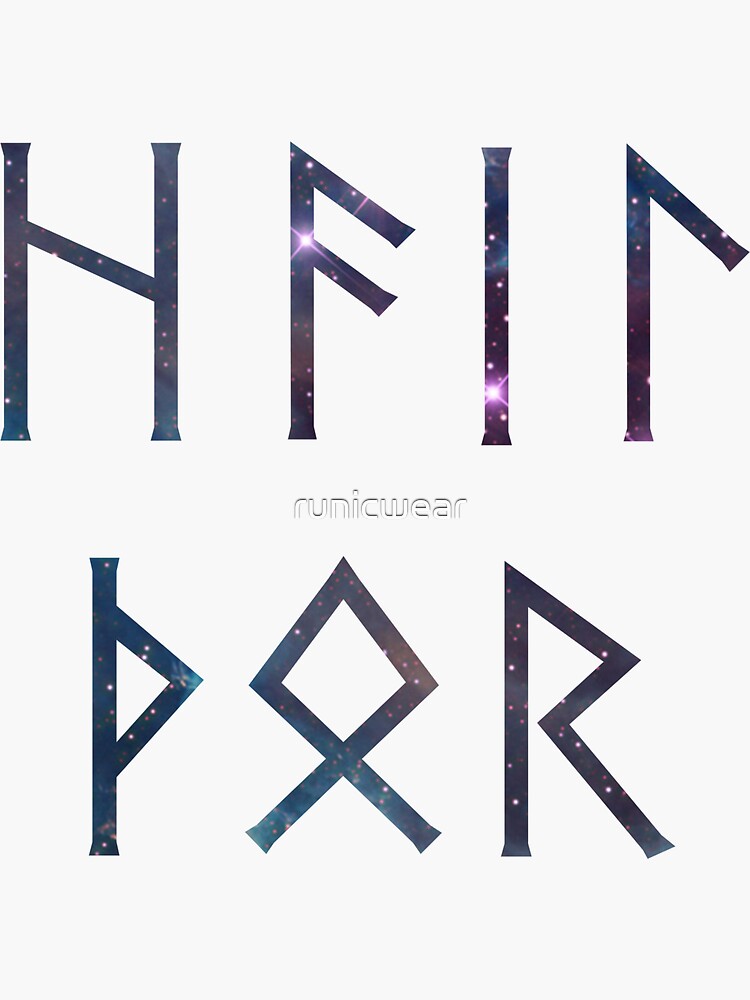 "Heil dir Thor - Runen" Sticker von runicwear | Redbubble