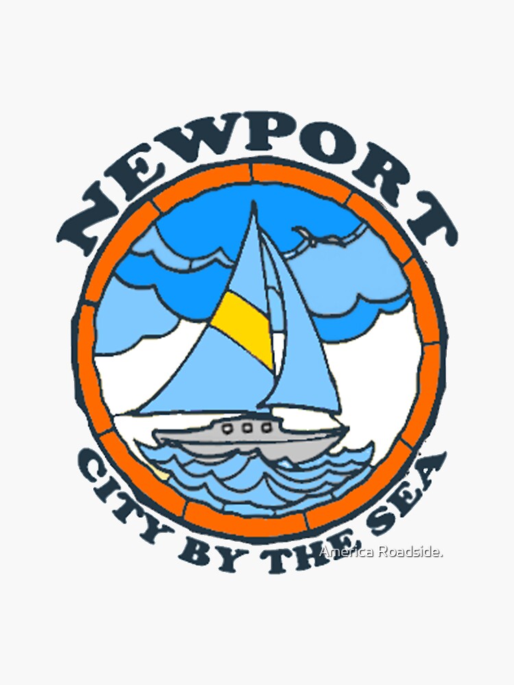 "Newport Beach - Rhode Island." Sticker for Sale by ishore1 | Redbubble