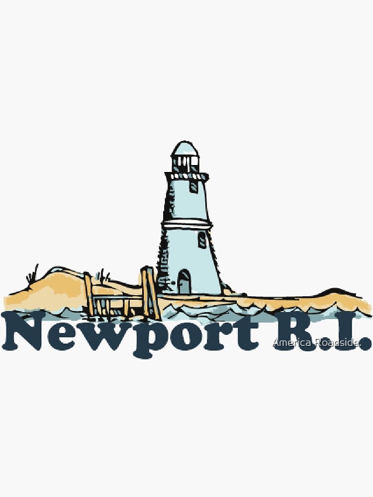 "Newport Beach - Rhode Island." Sticker for Sale by ishore1 | Redbubble