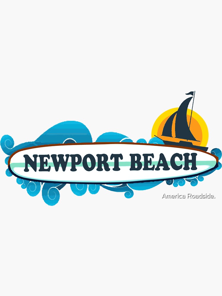 "Newport Beach - Rhode Island." Sticker for Sale by America Roadside ...