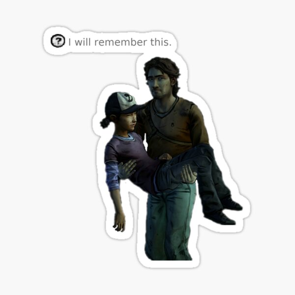 "I will remember this" Sticker by Emilybrightside | Redbubble