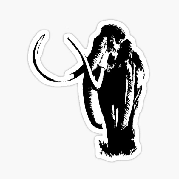 "mammoth" Sticker for Sale by hottehue | Redbubble