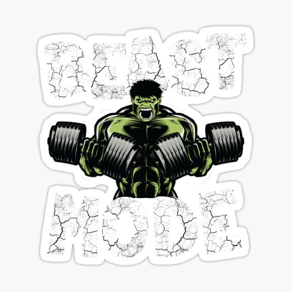 "BEAST MODE" Sticker for Sale by swiro | Redbubble
