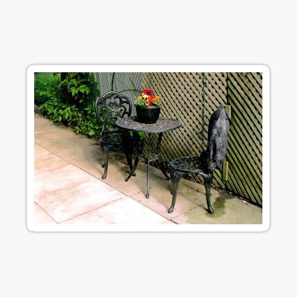 "pretty, vintage, table and chairs" Sticker for Sale by LizzieElliott ...