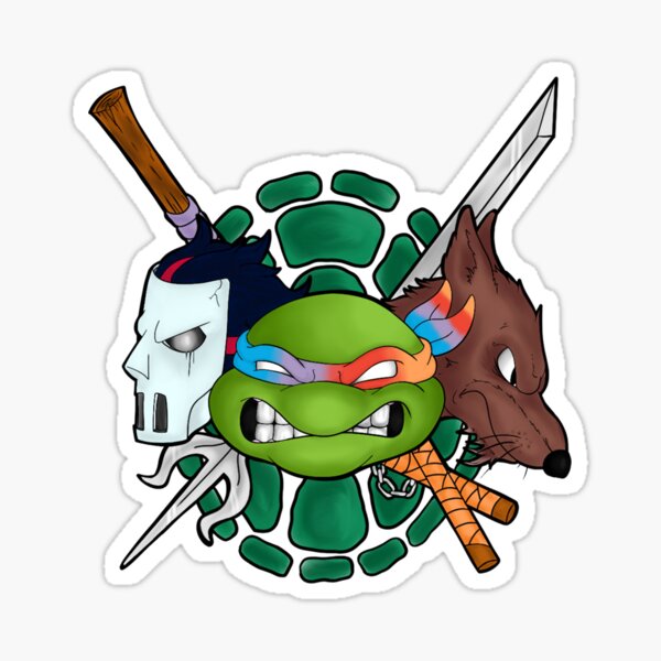 "TMNT Emblem" Sticker for Sale by Silver1Kunai | Redbubble