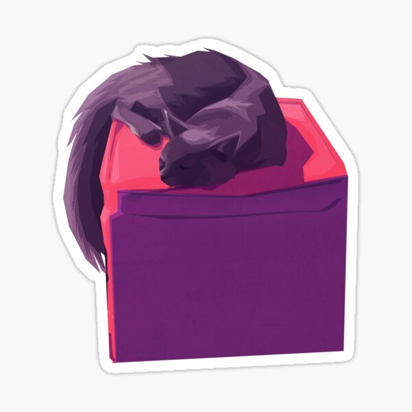 "Kat Kube" Sticker by riendonut | Redbubble