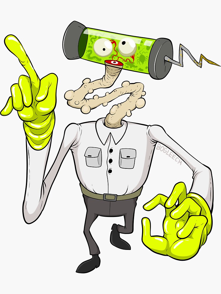 "Doctor Phleboto Mizer" Sticker for Sale by bogleech | Redbubble