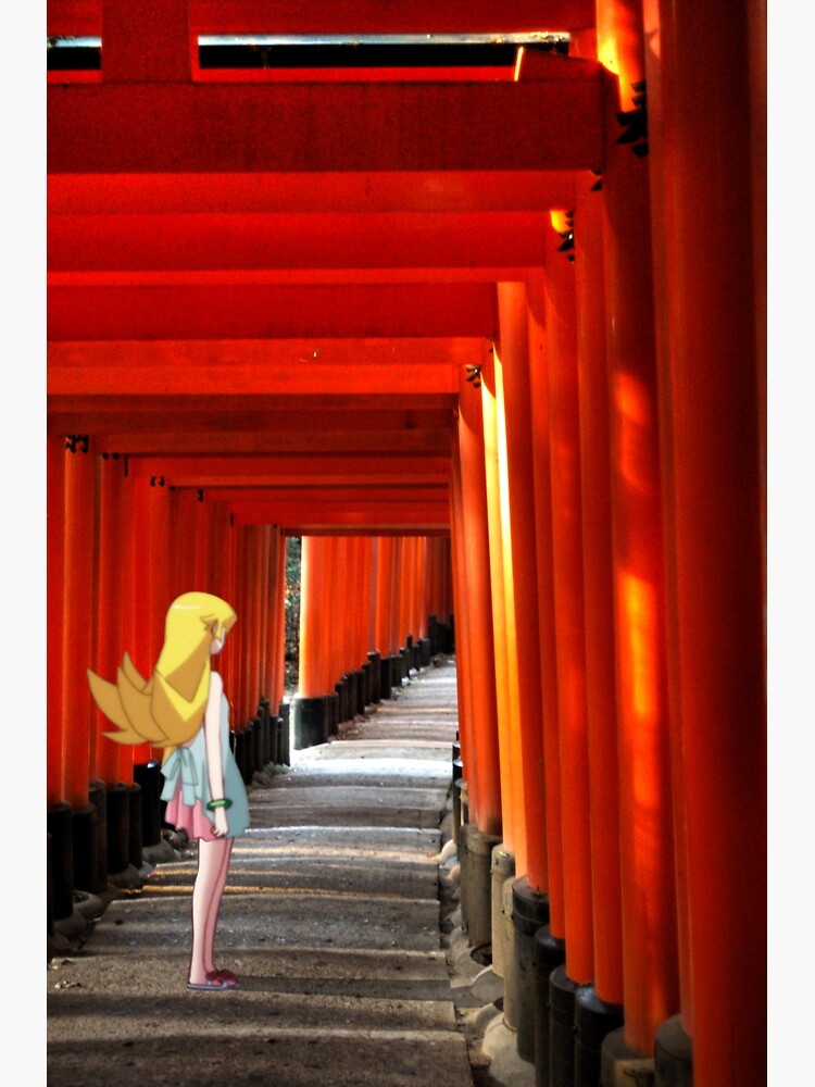 "Monogatari – Shinobu Shrine" Sticker for Sale by gentlemenwalrus ...