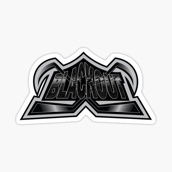"Hockey Logo Blackout" Sticker for Sale by Furious-Designs | Redbubble