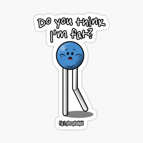 "Fat lipid" Sticker for Sale by NemiMakeit | Redbubble