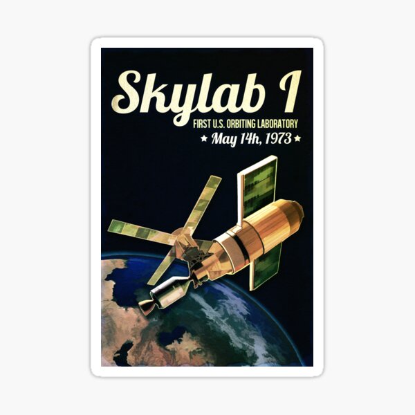 "Skylab 1 Space Laboratory" Sticker for Sale by lynxcollection | Redbubble