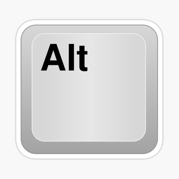 "Keyboard Alt Key" Sticker for Sale by TheBestStore | Redbubble