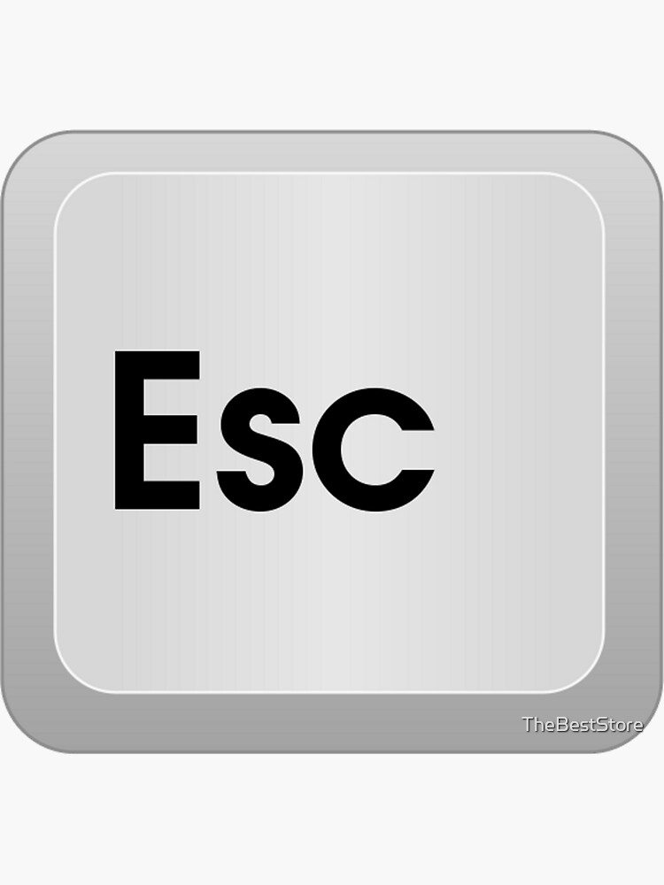 "Keyboard Escape Key" Sticker by TheBestStore | Redbubble