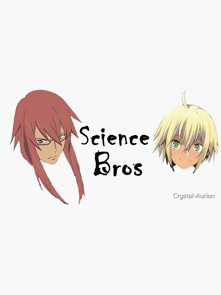 "Science Bros" Sticker for Sale by Crystal-Aurion | Redbubble
