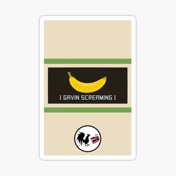 "[Gavin Screaming]" Sticker for Sale by ItsIronic | Redbubble
