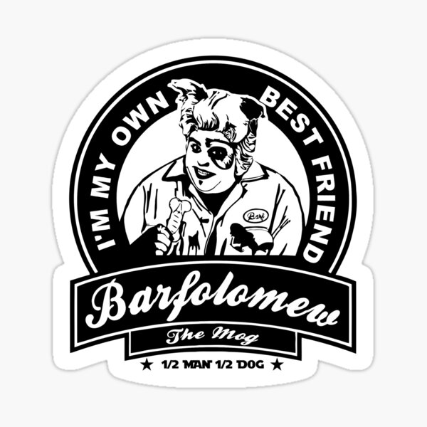 "Barf the mog" Sticker for Sale by edcarj82 | Redbubble