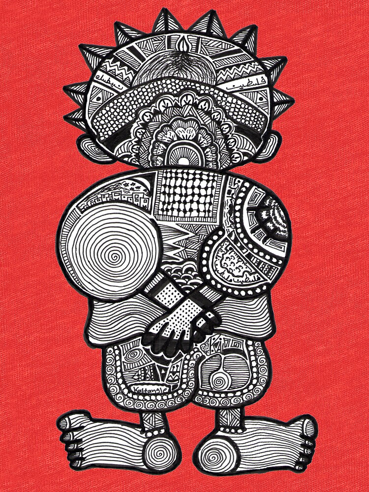 "Handala. " Tri-blend T-Shirt for Sale by kaltangle | Redbubble