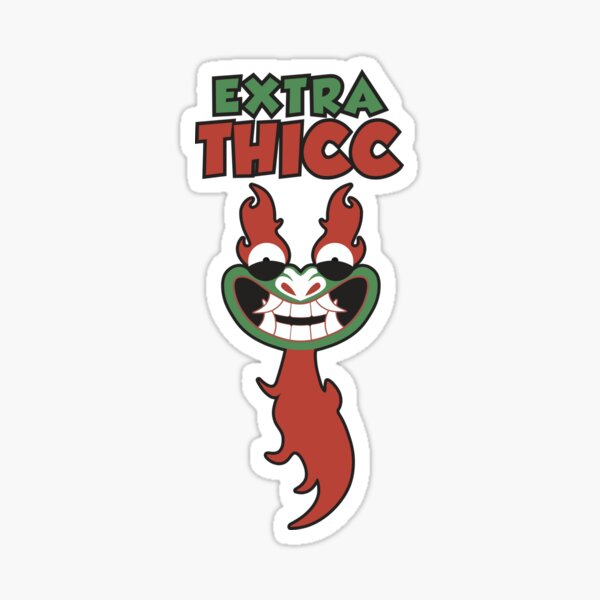 "Aku - Extra Thicc" Sticker for Sale by stepmolotov | Redbubble