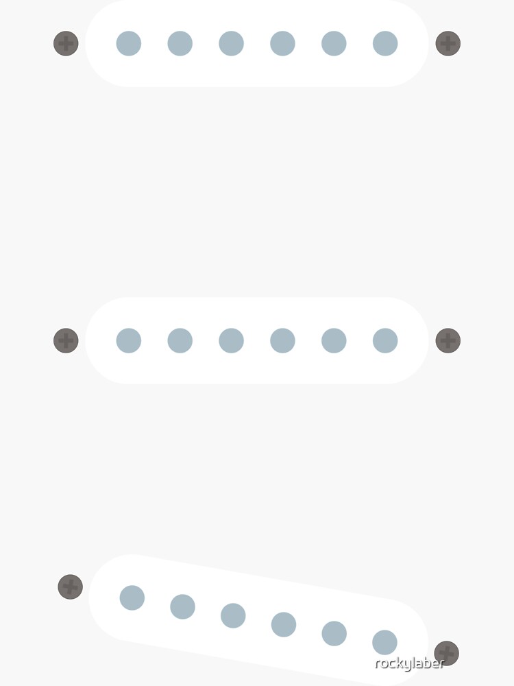 "Strat pickups" Sticker for Sale by rockylaber | Redbubble