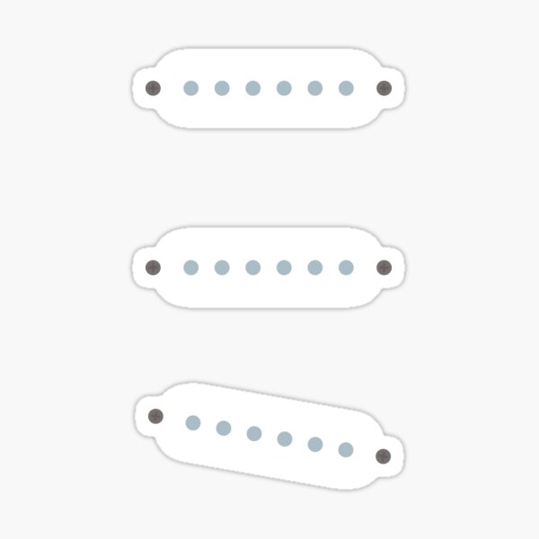 "Strat pickups" Sticker for Sale by rockylaber | Redbubble