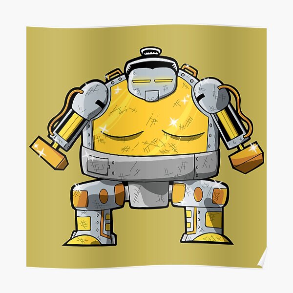 "Heavyweight Shiny Sumo Robot" Poster by deancoledesign | Redbubble