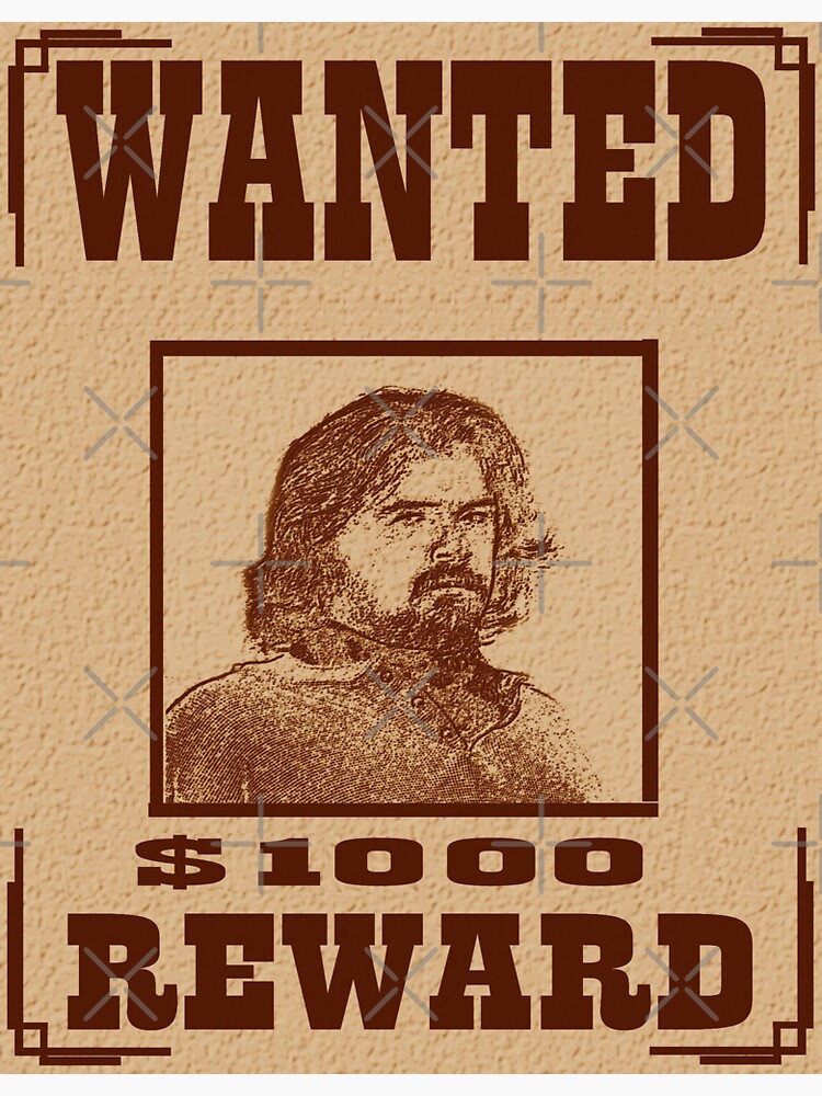 "WANTED" Sticker for Sale by MilesArt | Redbubble