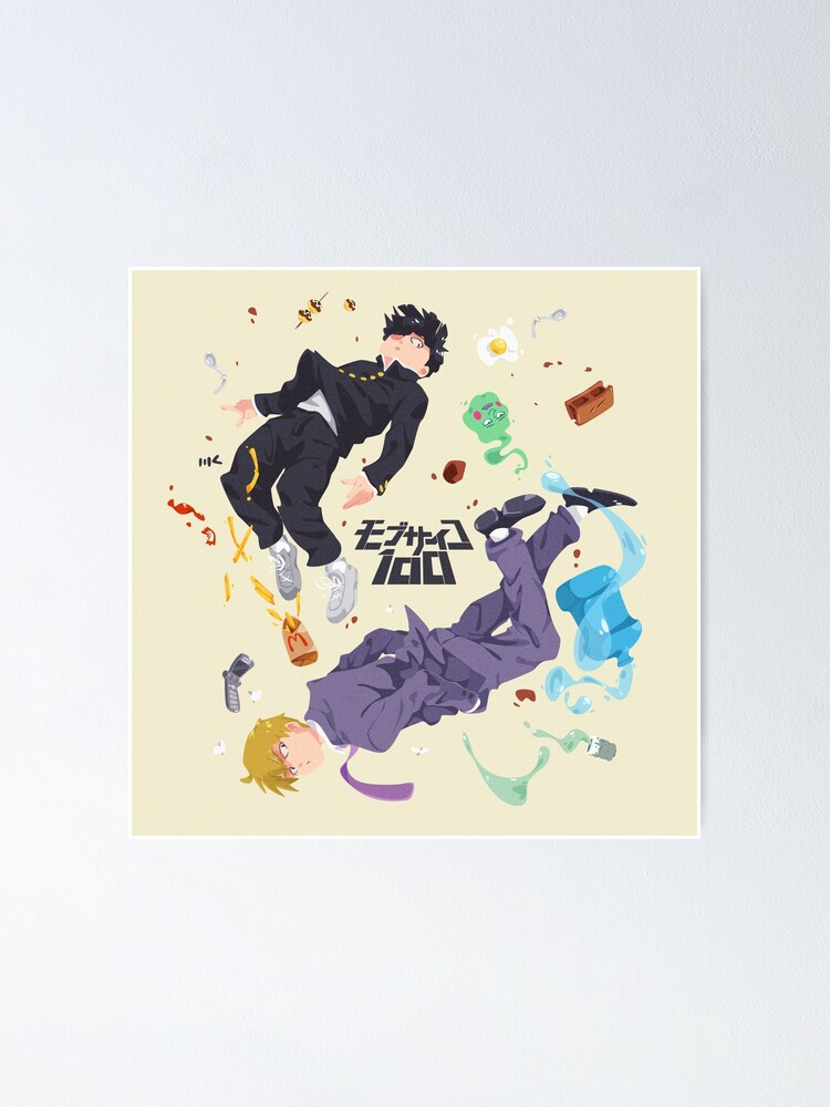 "Shigeo x Reigen" Poster for Sale by Zat3am | Redbubble