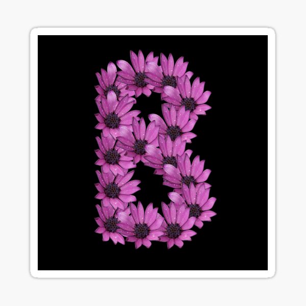 "Alphabet B" Sticker for Sale by ikshvaku | Redbubble