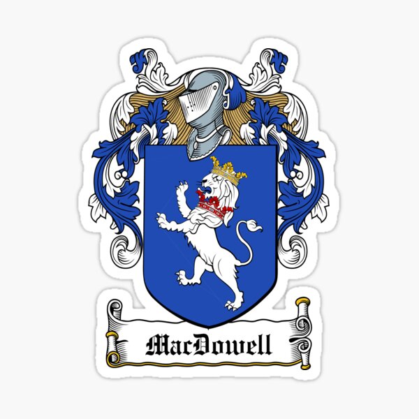 "MacDowell (Ulster)" Sticker by HaroldHeraldry | Redbubble