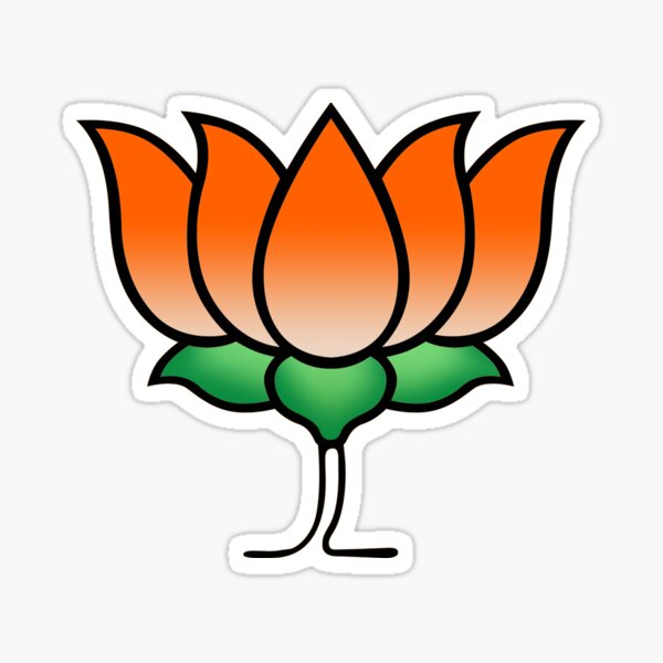"Lotus from BJP and Narendra Modi" Sticker by yaswanth | Redbubble