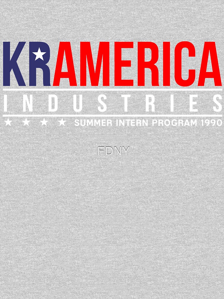 "KRAMERICA INDUSTRIES" T-shirt for Sale by FDNY | Redbubble | kramer t ...