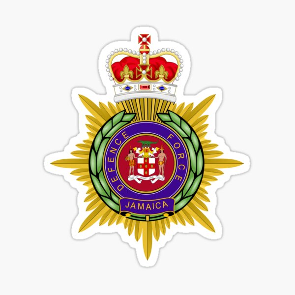 "Jamaica Defense Force Badge" Sticker by abbeyz71 | Redbubble