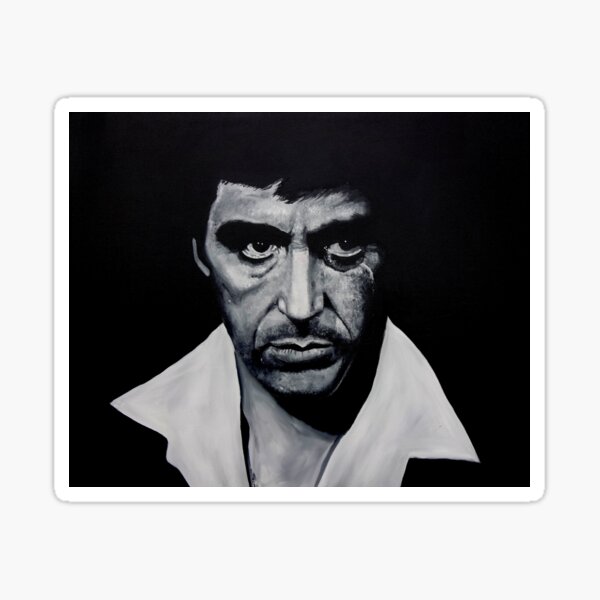 "scarface" Sticker by iconic-arts | Redbubble